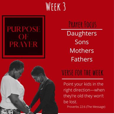 Weekly Prayer Focus